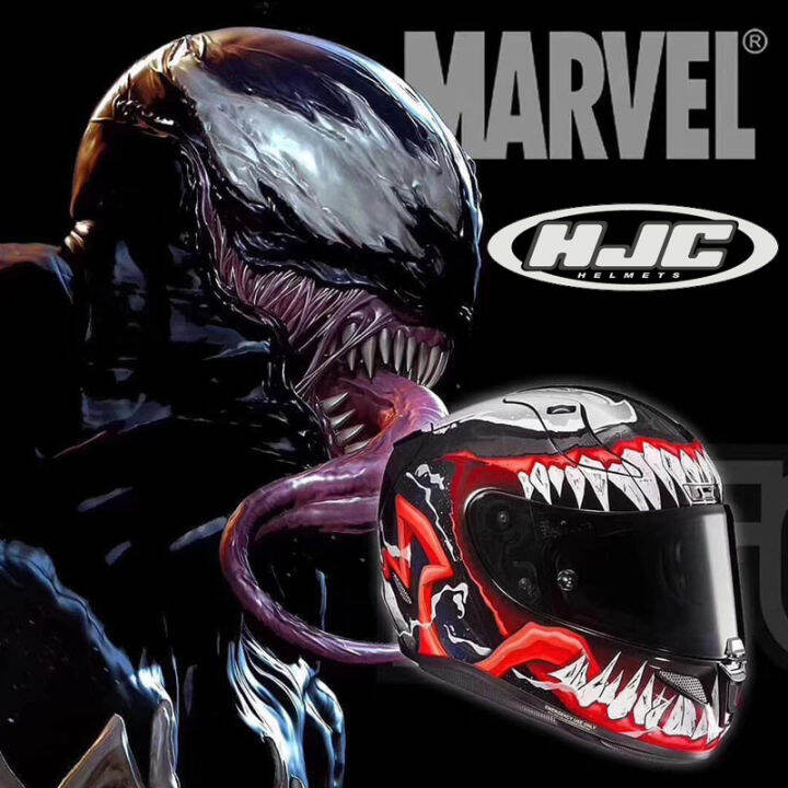 HJC Marvel Comics Venom Generation II Generation III DC Clown Carbon ...
