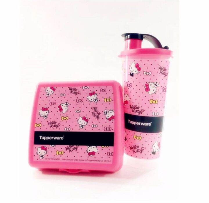 Tupperware Hello Kitty Lunch Set - Pink - 1 set | Lazada