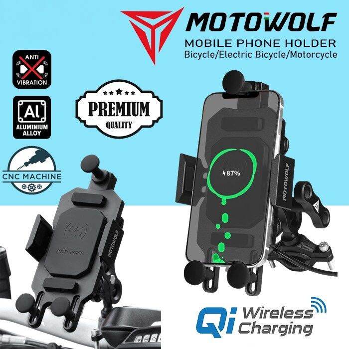 MOTOWOLF Phone Holder Wireless Charging MDL2825C - Premium ORIGINAL ...