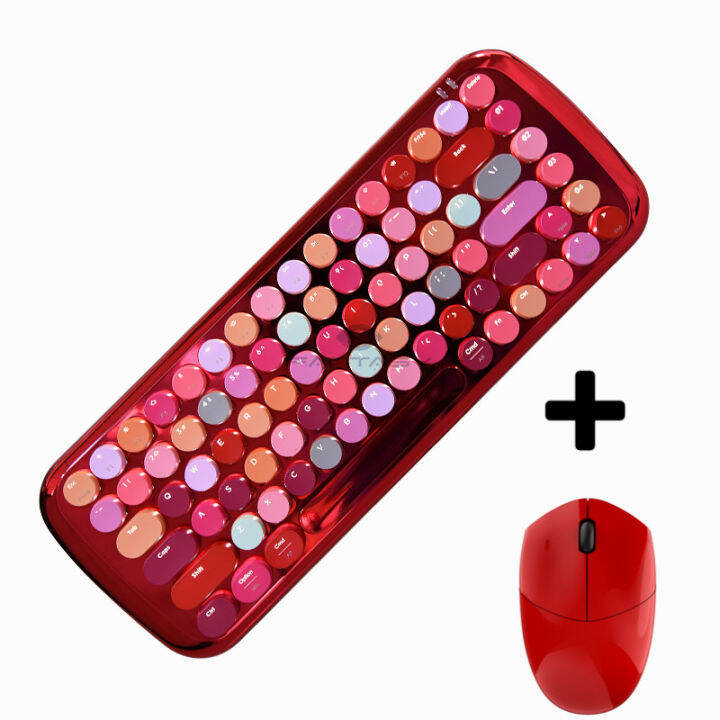 FANTASY Mofii LUSC Queen Red Wireless Bluetooth Rechargeable Mechanical ...