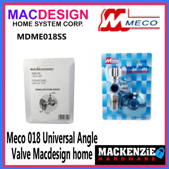 MECO 018 3-WAY UNIVERSAL ANGLE VALVE 1/2" MACDESIGN HOME (OFFICIAL ...