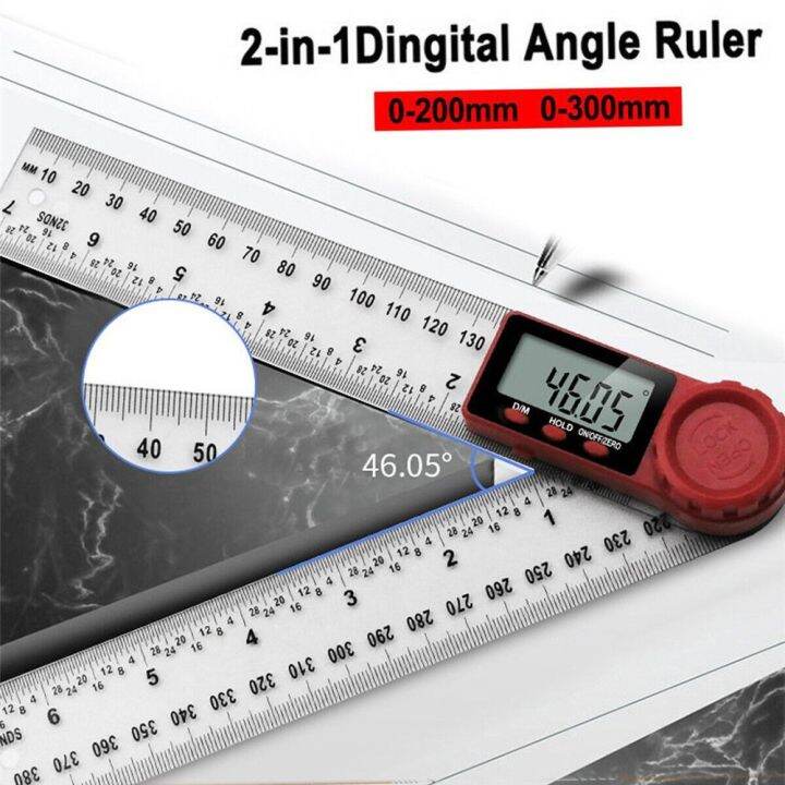 NAMEINB Portable Measure Meter Goniometer Level Ruler Folding Angle ...
