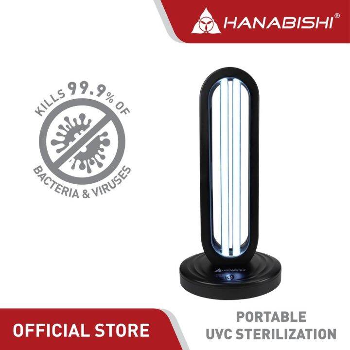 Hanabishi Portable UVC Sterilization Lamp HUVC10 with Remote Control ...