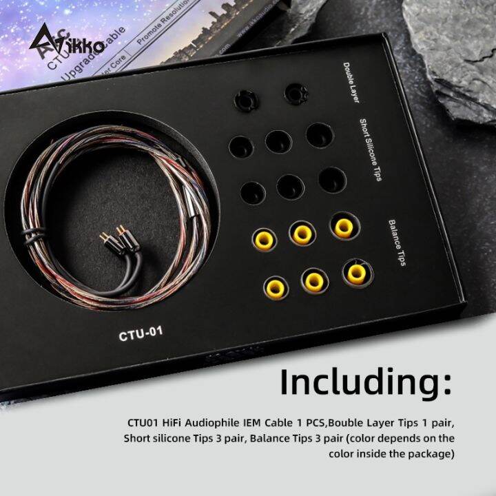 IKKO 2.5mm Balanced Cable CTU01 Upgraded cable 2 Pin 0.78mm Iem Cable MMCX Cable Iem Cable Ikko ...