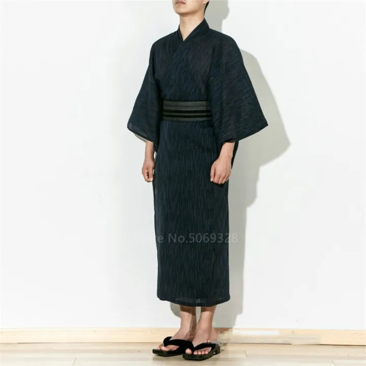 Unisex Samurai Traditional Japanese Kimono Clothing for Men Yukata ...