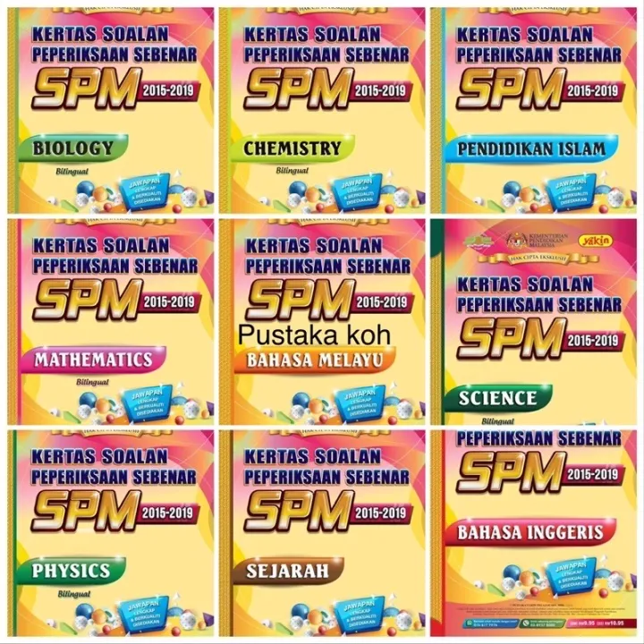 [KOH] Past Year Paper SPM 2015-2019 Kertas Soalan Peperiksaan Sebenar ...