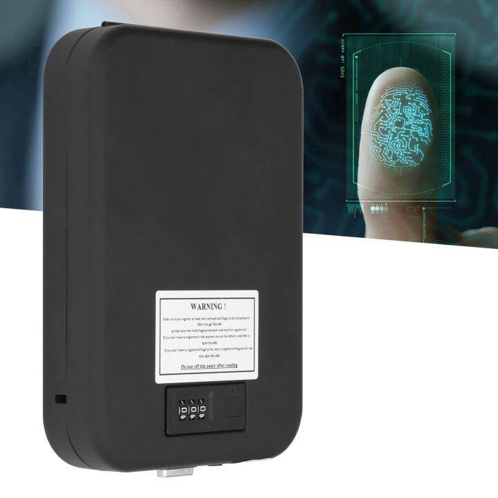 Portable Security Box Black Optical Fingerprint Module Mini Lock Box ...