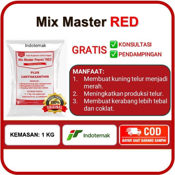 Mix Master Red - Pemerah Kuning Telur Pencerah Warna Kuning Telur Pada ...