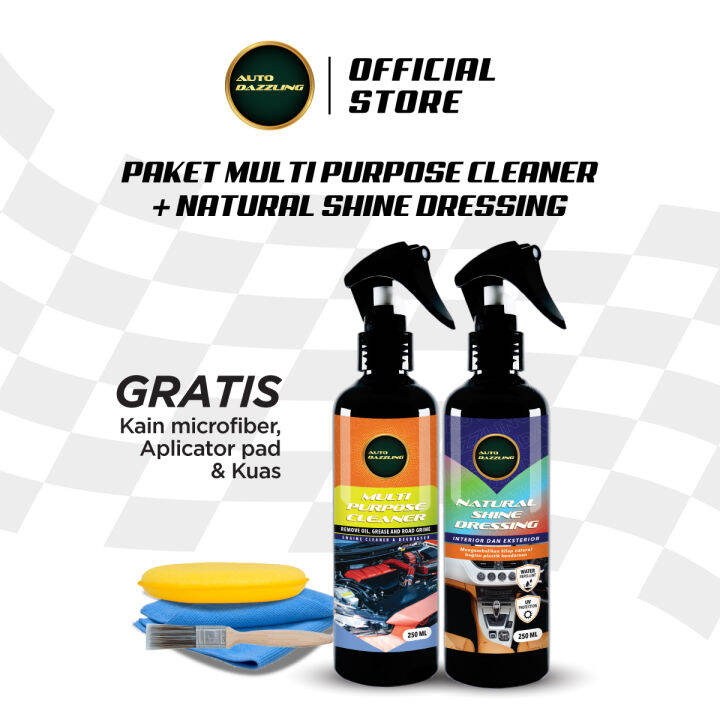Bundling Engine Degreaser dan Natural Shine Pembersih dan Pengkilap Ruang Mesin Auto Dazzling ...