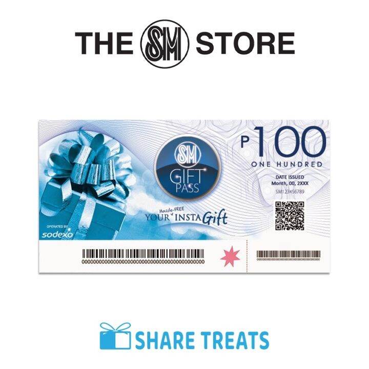 SM Gift Pass P100 (SMS eVoucher) | Lazada PH