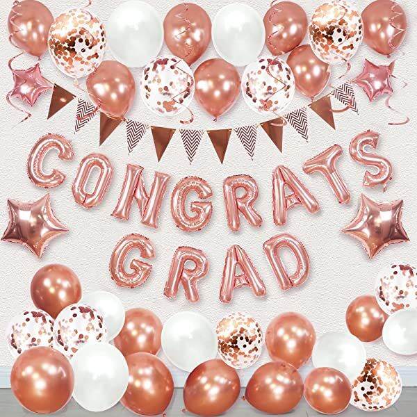 D22☺︎Graduation CONGRATS Party Balloons Package, College Graduates ...