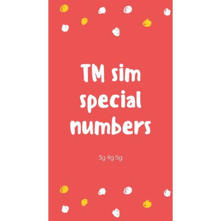 TM sim 5G ready special numbers | Lazada PH