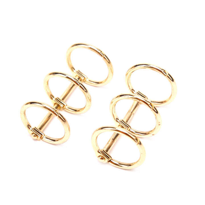 Sai kim】 Binder kertas Loose Leaf logam 3 cincin, Binder Album Notebook ...