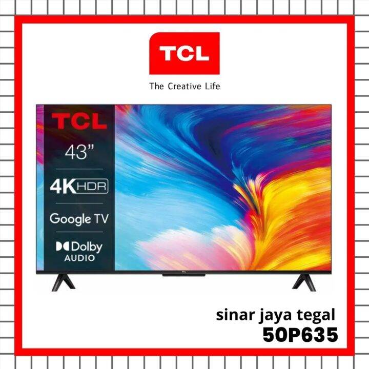 LED TV TCL UHD 4K 50P635 50INCH ANDROID TV | Lazada Indonesia