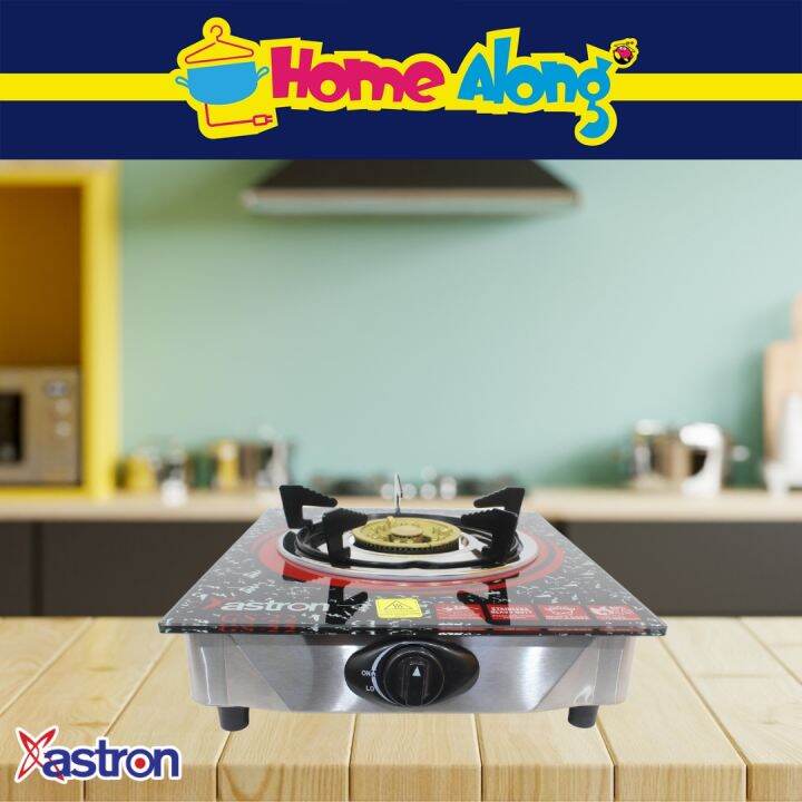 Astron GS-22 SINGLE Burner Heavy Duty Gas Stove with Tempered Glass Top ...