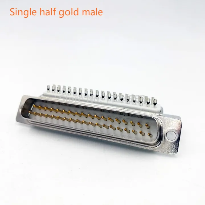 DB37 Core ข้อมูล Serial Parallel Port Plug 2แถว37pin ชาย Hole Socket ...