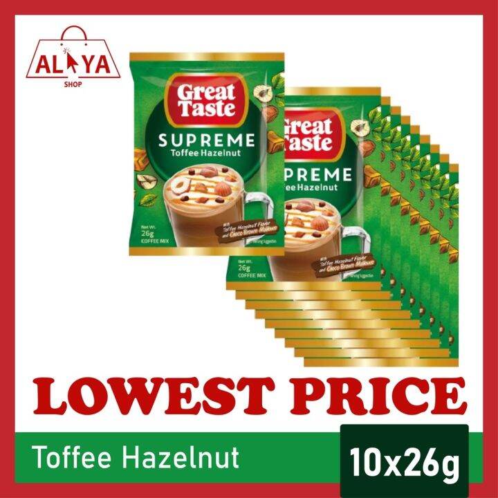 Great Taste Toffee Hazelnut with Choco Brown Mallows - 3in1 Coffee Mix ...