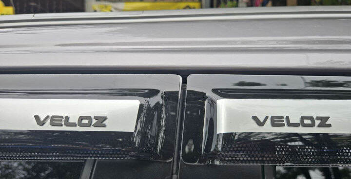 Toyota Veloz 2022 Two Tone Blacknet Rain Gutter Door Visor | Lazada PH