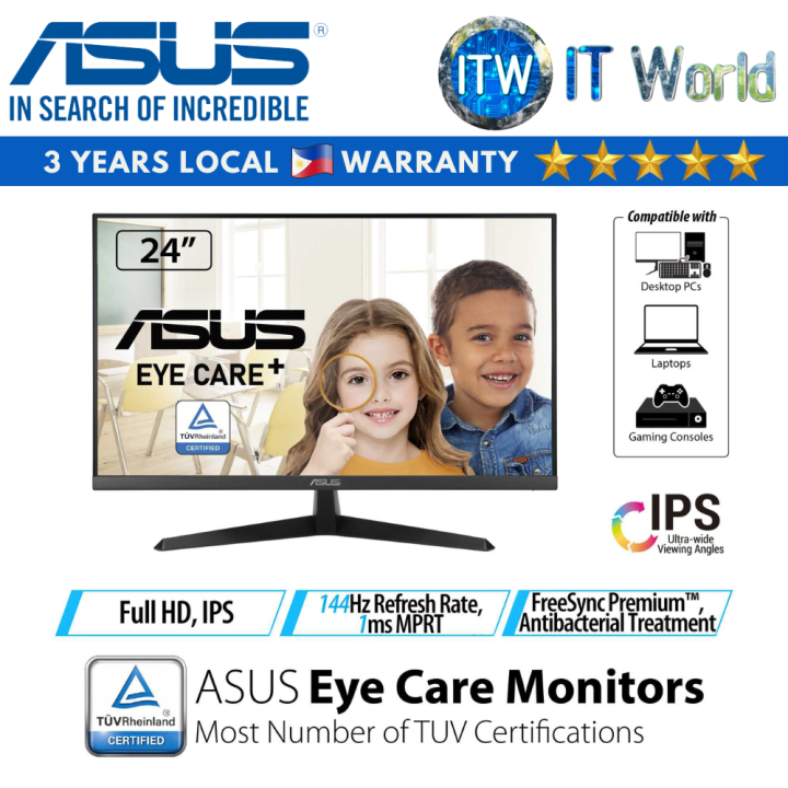 Itw | ASUS VY249HGE / 24" (1920 x 1080 FHD) / 144Hz / IPS / 1ms Flicker ...