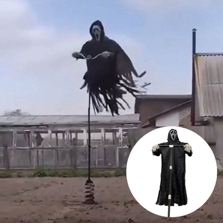 Ghostface Scarecrow Halloween Scary Hanging Ghostface Screaming ...