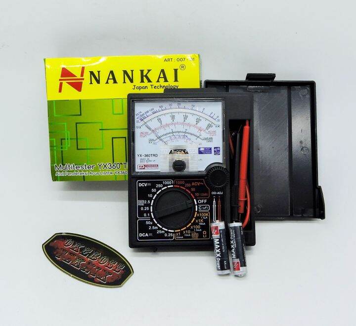 Multitester Manual/ Alat Pendeteksi Arus Listrik YX360 TRD Nankai ...