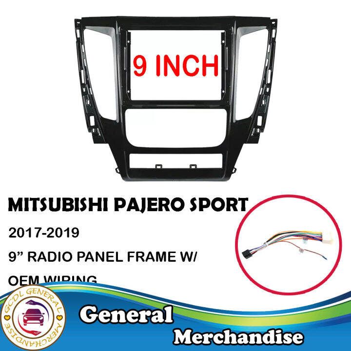 9 Inch Car Fascia for Mitsubishi Pajero Sport 2017-2019 Head Unit ...