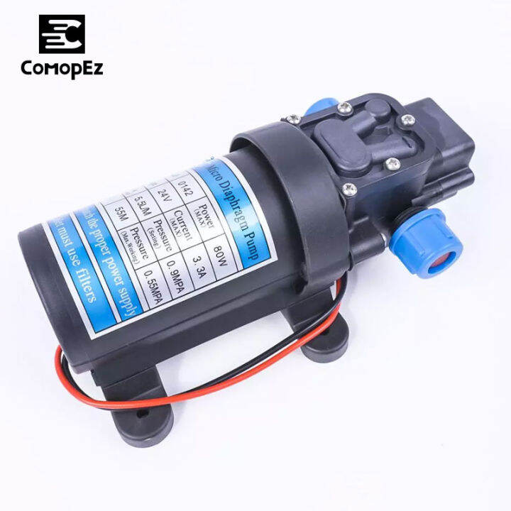12V 24V 80W Miniature High Pressure Diaphragm Pump With Automatic ...