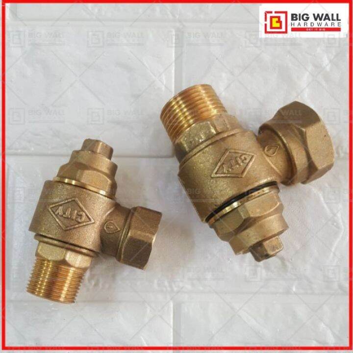CITY BRAND FERRULE COCK BRASS Male & Female Thread Copper Brass Fitting ...