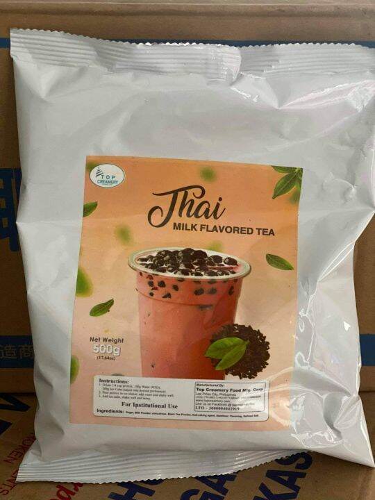 Thai Milk Tea Flavor Powder Top Creamery Brand 500g - TASTEA MILKTEA ...