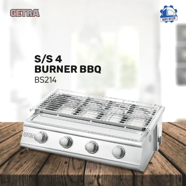 Pemanggang Getra grill panggangan 4 tungku stainless Roaster BS 214 ...