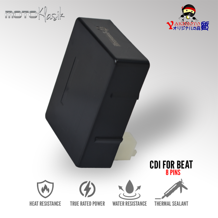 YAKIMOTO BEAT CDI UNIT 8PINS / STOCK SIZE 8 PINS CAPACITOR DISCHARGE ...