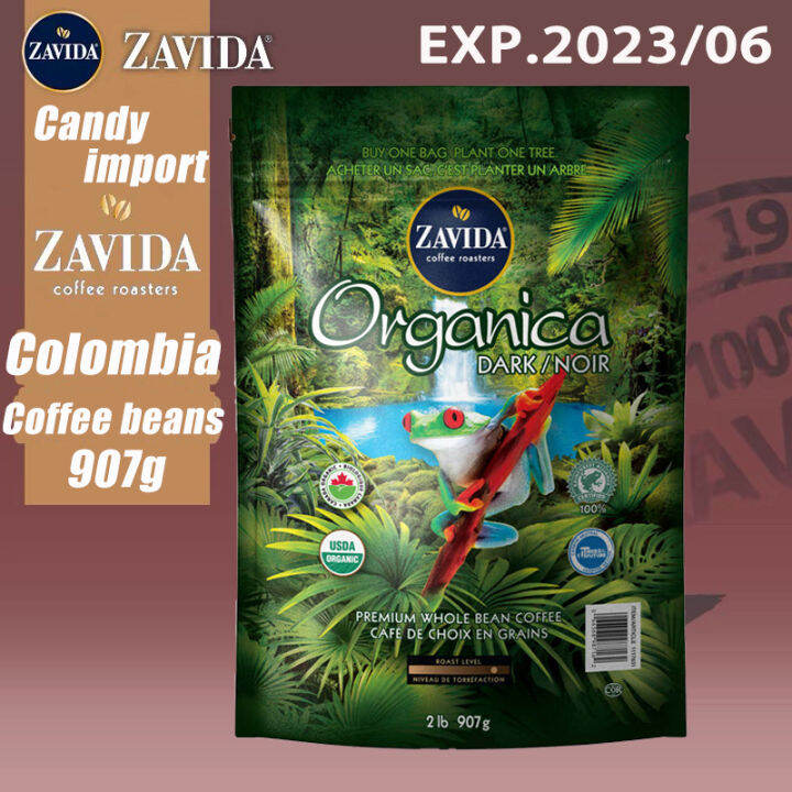 ZAVIDA Organica Coffee Beans Dark Roasted 907g Organic Coffee Beans | Lazada.co.th