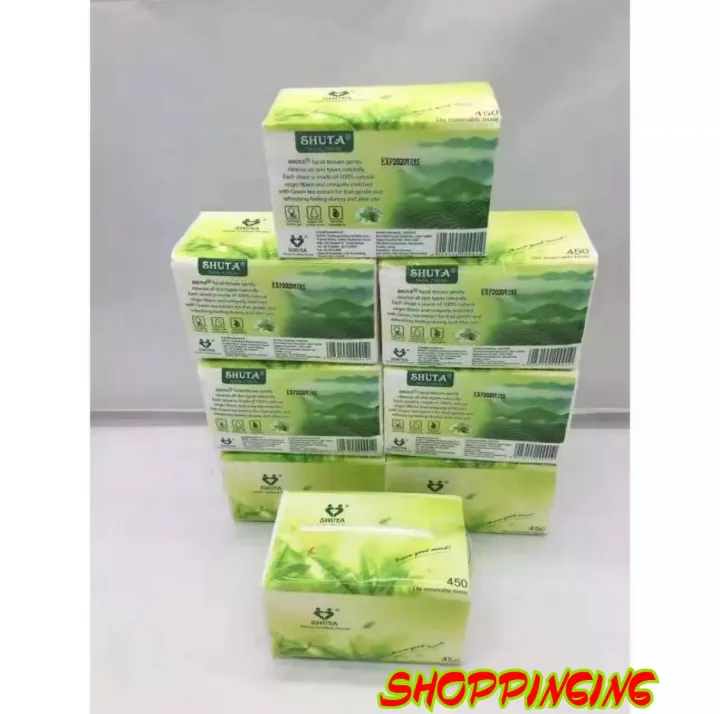 Shuta Organic Facial Tissue 3 ply (450 sheets x 8 Packs) | Lazada PH