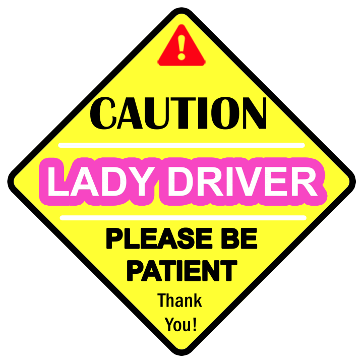 LADY DRIVER, NEW DRIVER, LADY RIDER, CUSTOMIZED waterproof vinyl ...