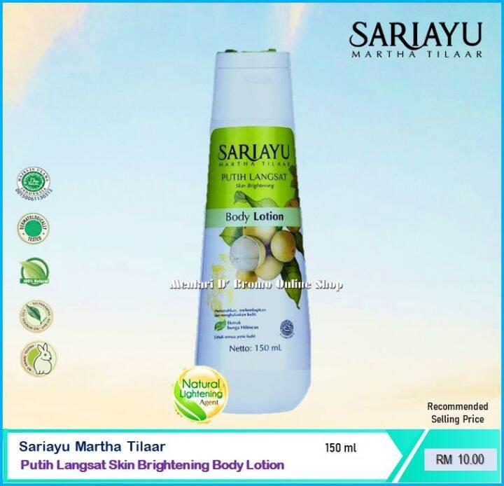 Sariayu Putih Langsat Skin Brightening Body Lotion 150ML | Lazada