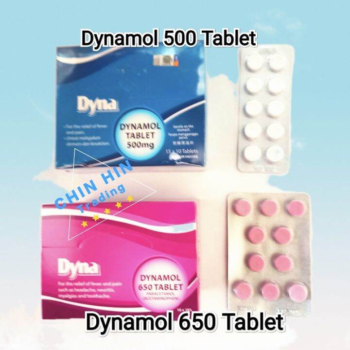 [DYNA] Dynamol 500 Tablet / Dynamol 650 Tablet for the relief of fever ...
