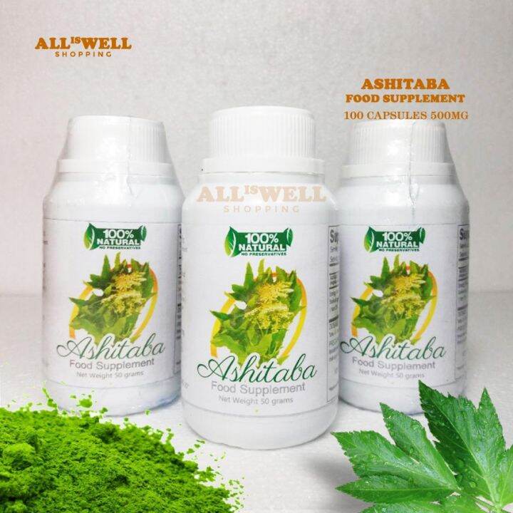 Ashitaba 100 and 30 Capsule Original All Natural Organic Safe Food Supplement Slimming Anti ...