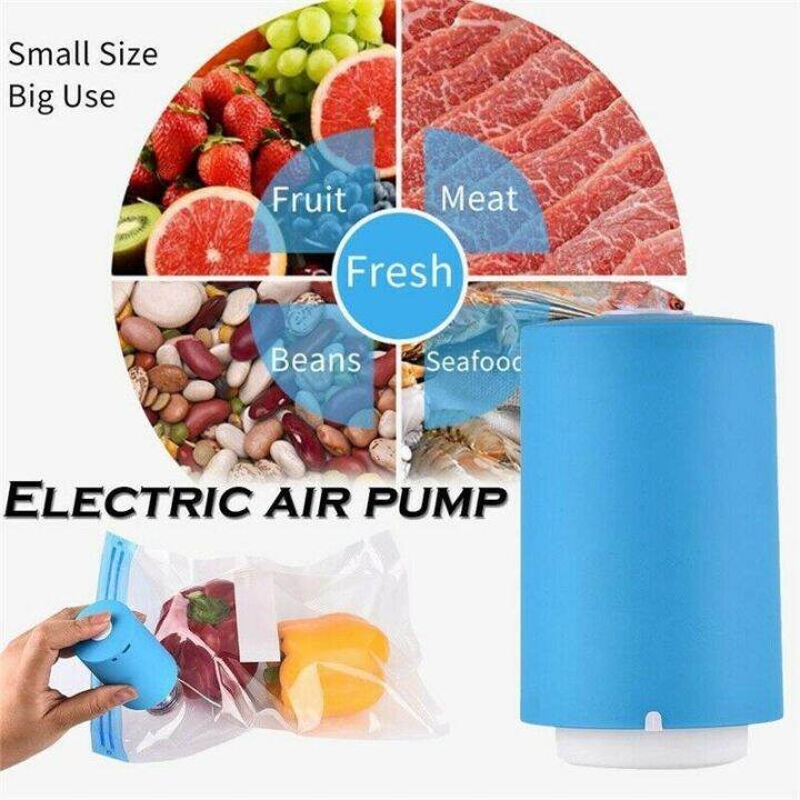 Mini Automatic Compression Air Pump Sealer Clamp Snack Fresh Food ...