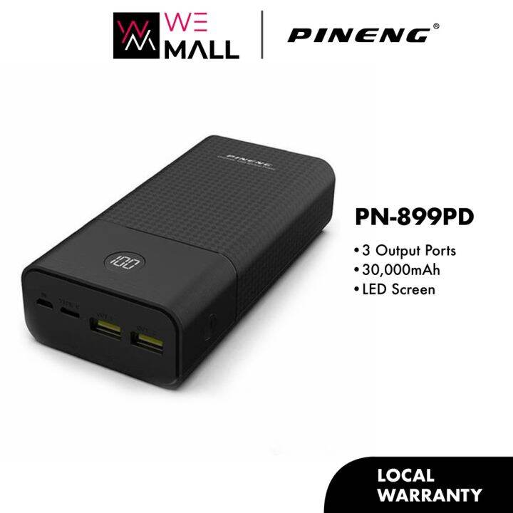Pineng PN-899PD 30000mAh QC 3.0 / PD 3.0 Power Bank | Lazada