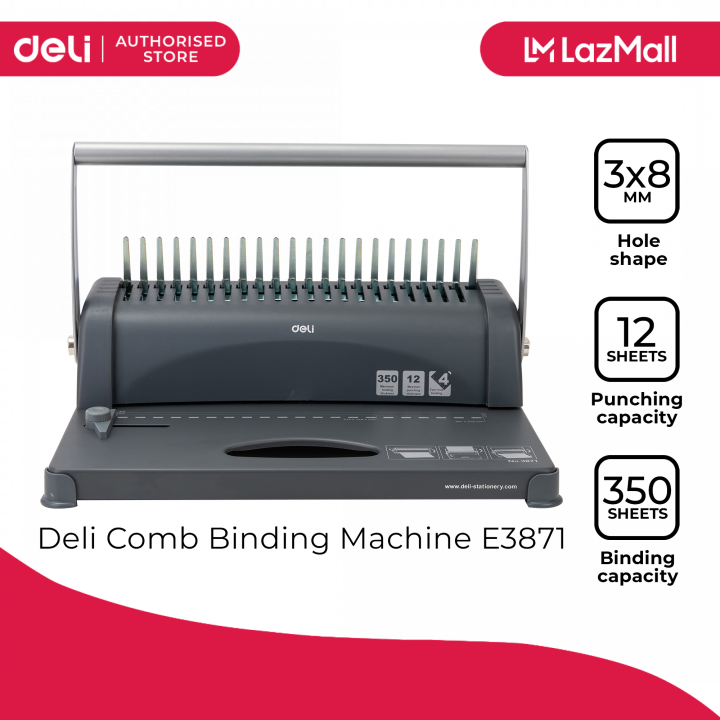 Deli Office- Comb Binding Machine E3871 [75103871] | Lazada PH