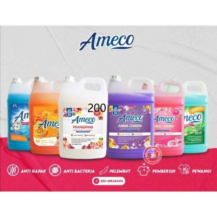 anti-fatigue ♞Ameco Liquid Laundry Detergent 9.7kg♗ | Lazada