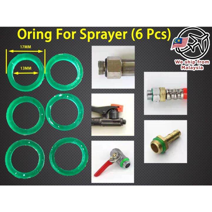 [𝟔 𝐏𝐜𝐬]Knapsack Sprayer Oring Rubber Washer Sprayer Getah Mesin Racun ...