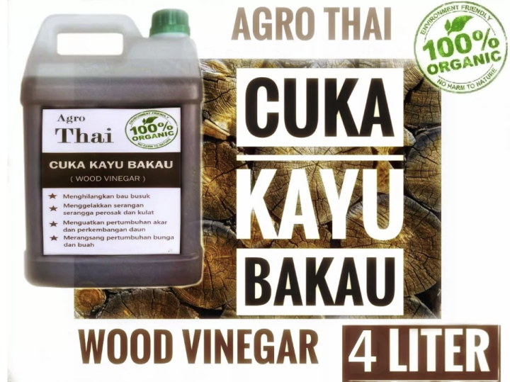 AgroThai Wood Vinegar Original 4 Liter / Cuka Kayu Bakau Organik Asli ...