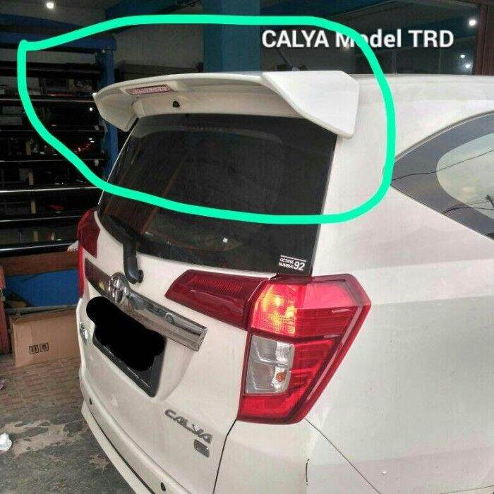 Spoiler Calya Sigra Model TRD / Topi Belakang Calya Sigra putih dll ...