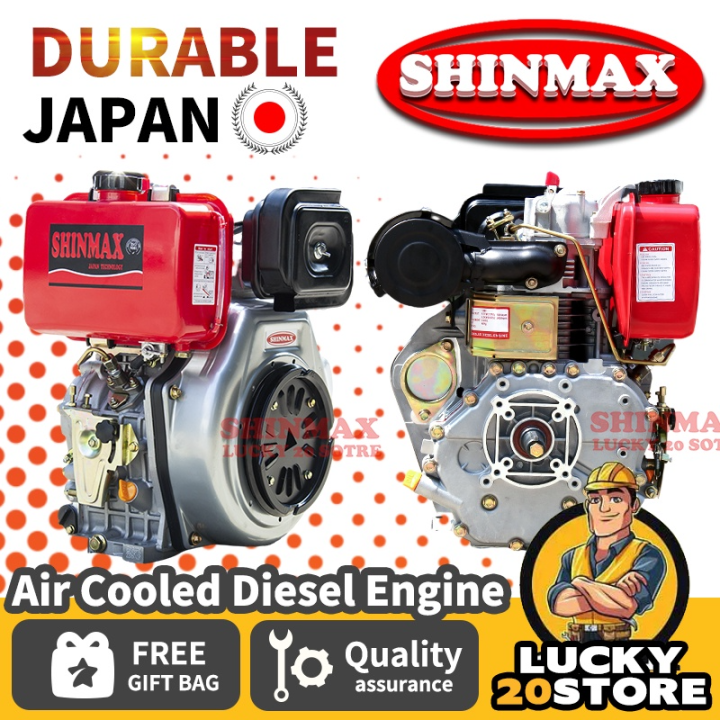 SHINMAX Air Cooled Diesel Engine Vertical 4 Stroke 5 to 18HP 3600RPM ...