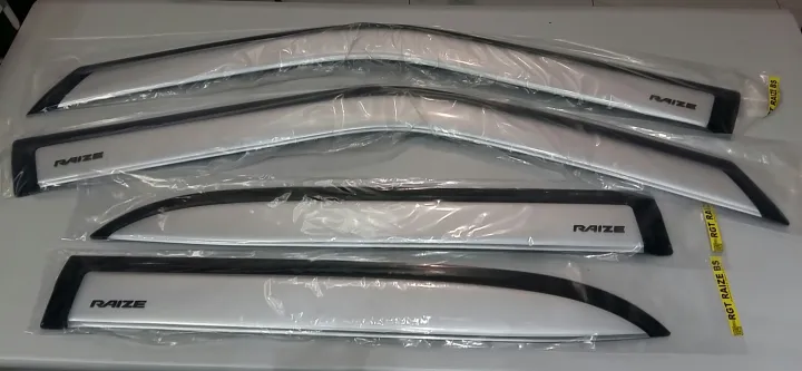 TOYOTA RAIZE RAIN VISOR BLACK SILVER 2021-2022 | Lazada PH