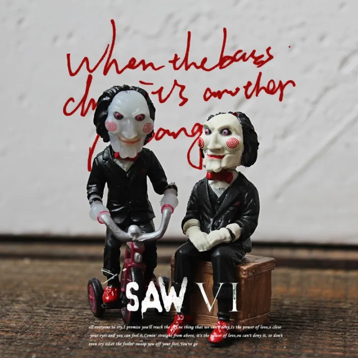 Exclusive JigSaw Billy Scene Garage Kit Decoration Pendant Saw Phone ...