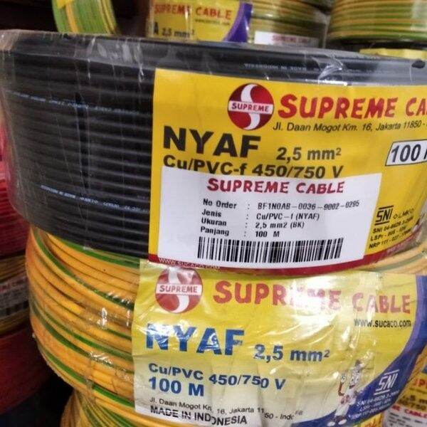 Supreme Kabel NYAF 1x2.5 100 Meter | Lazada Indonesia