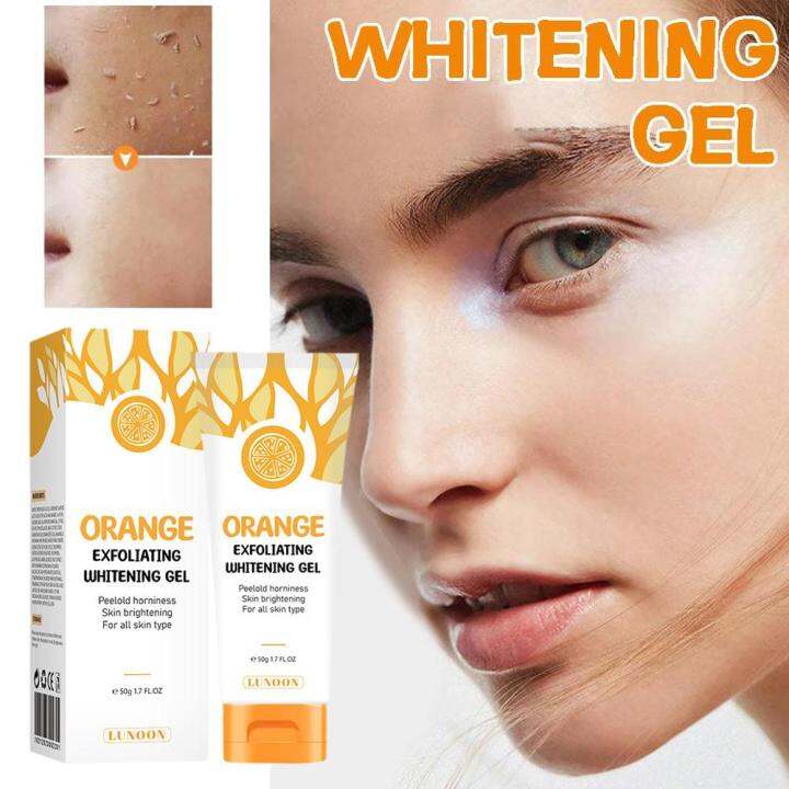 Lunoon Whitening Gel Exfoliating Scrub Skin Cleanser 50ml Cream X4t3