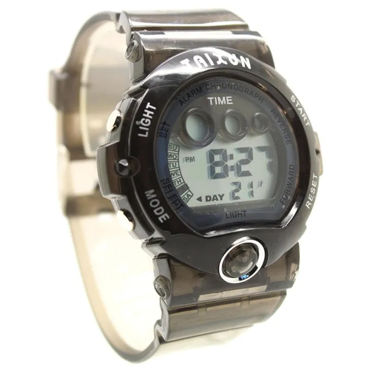 TAIXUN นาฬิกาข้อมือผู้หญิง-ผู้ชายและเด็กสไตล์สปอร์ต เปลี่ยนไฟดิจิตอลได้ ...